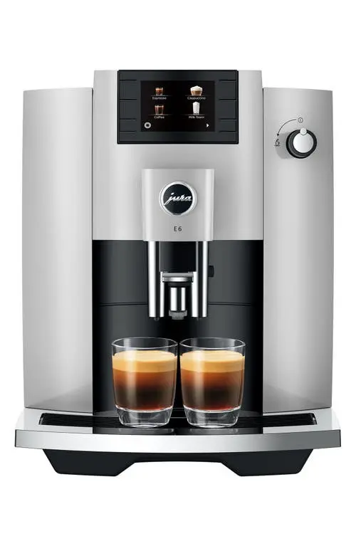 JURA E6 Automatic Coffee Machine - Silver