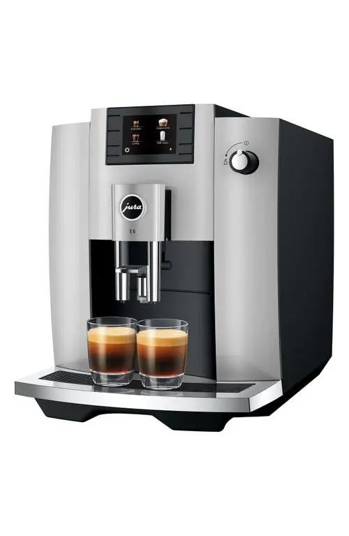 JURA E6 Automatic Coffee Machine - Silver