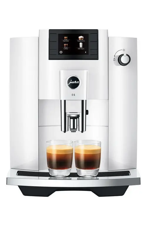 JURA E6 Automatic Coffee Machine - White