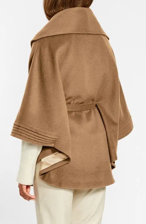 Sentaler Baby Alpaca And Wool Belted Cape - Brown