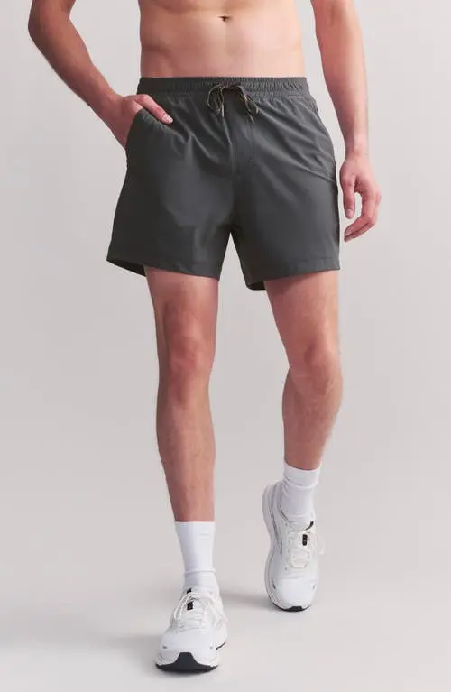 RHONE Pursuit 5-inch Lined Shorts - Asphalt