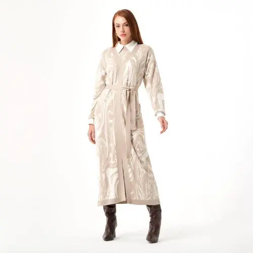 MIZALLE Embroidered Cardigan