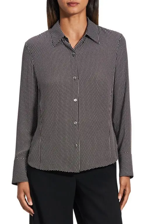 theory slim fit dress shirt Theory Stretch Cotton Dress Shirt