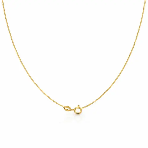 DONATELLO GIAN Sterling Silver Box Chain Necklace - Gold