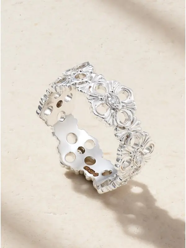 Buccellati Opera Eternelle 18-karat White Gold Diamond Ring