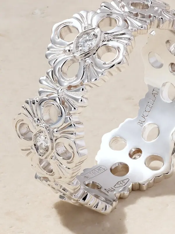Buccellati Opera Eternelle 18-karat White Gold Diamond Ring