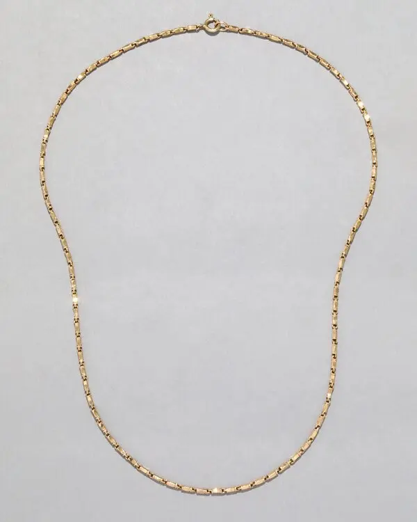 Alexis Bittar Vintage 1970s 14k Chain Necklace - Gold