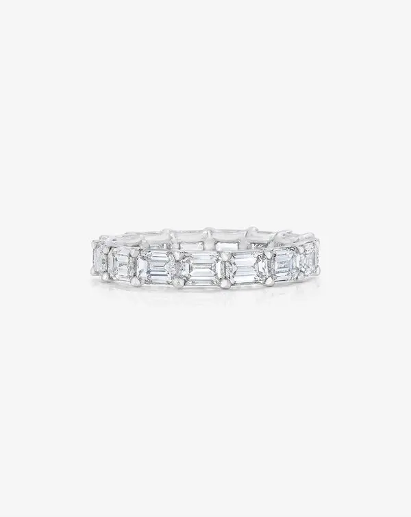 Ring Concierge Emerald Cut Diamond Eternity Band - Platinum