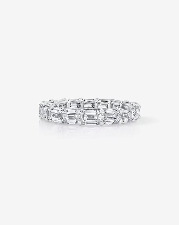 Ring Concierge Emerald Cut Diamond Eternity Band - Platinum