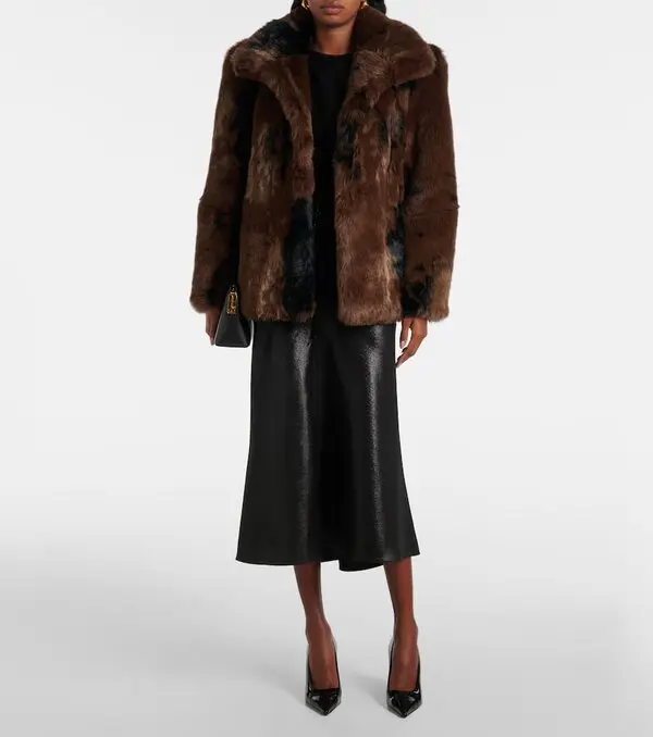 Victoria Beckham Faux Fur Jacket