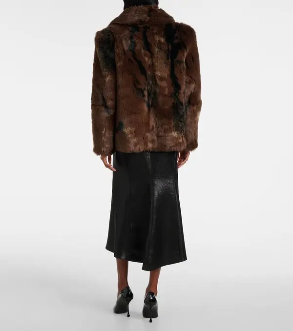 Victoria Beckham Faux Fur Jacket