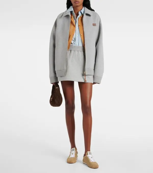 Miu Miu Plume Suede Sneakers