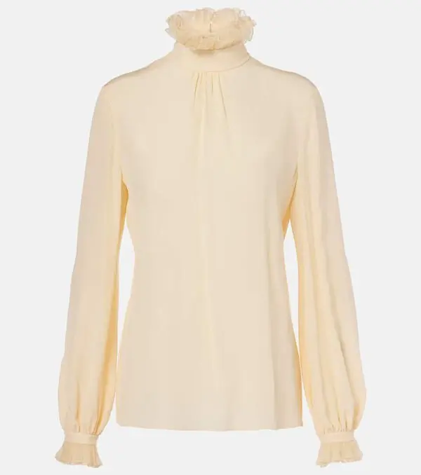 Valentino Garavani Silk Crepe De Chine Shirt
