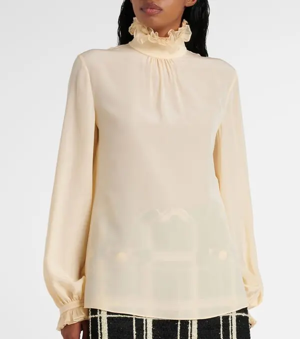 Valentino Garavani Silk Crepe De Chine Shirt