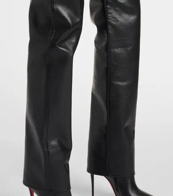 AGOLDE 90's Pinch Waist High-rise Straight Pants - Black