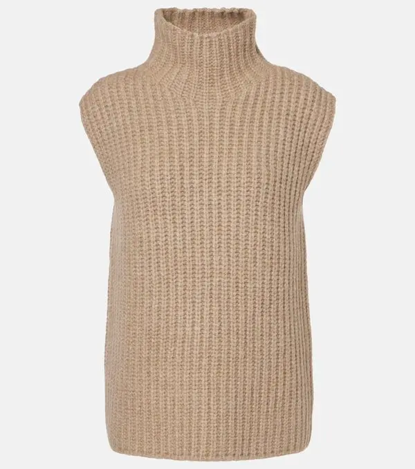 THE ROW Ilena Cashmere And Silk Top - Beige