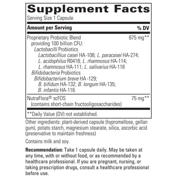 INTEGRATIVE THERAPEUTICS Enterogenic Intensive 100 30 Capsules