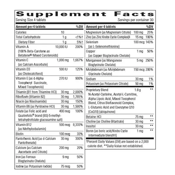 INTEGRATIVE THERAPEUTICS K-pax Mitonutrients 120 Tablets