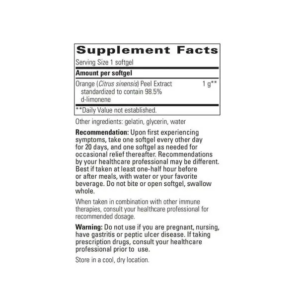 INTEGRATIVE THERAPEUTICS D-limonene 10 Softgels