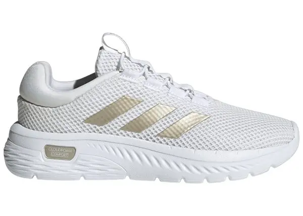 Adidas Cloudfoam Comfy Sneakers - Cloud White/champagne Met./core Black