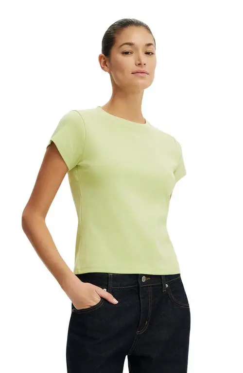 COTTON ON 90 S Baby Tee - Pixie Green
