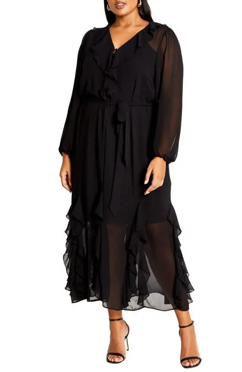 green emerald velvet dress City Chic Women's Plus Size Blushing Beauty Maxi Dress at Amazon Women's  Clothing store