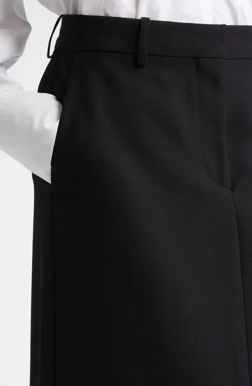 TOTEME Low Waist Straight Skirt - Black