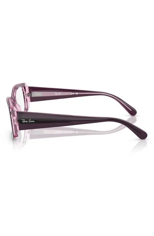 Ray-ban Miriam 54mm Square Eyeglasses - Violet
