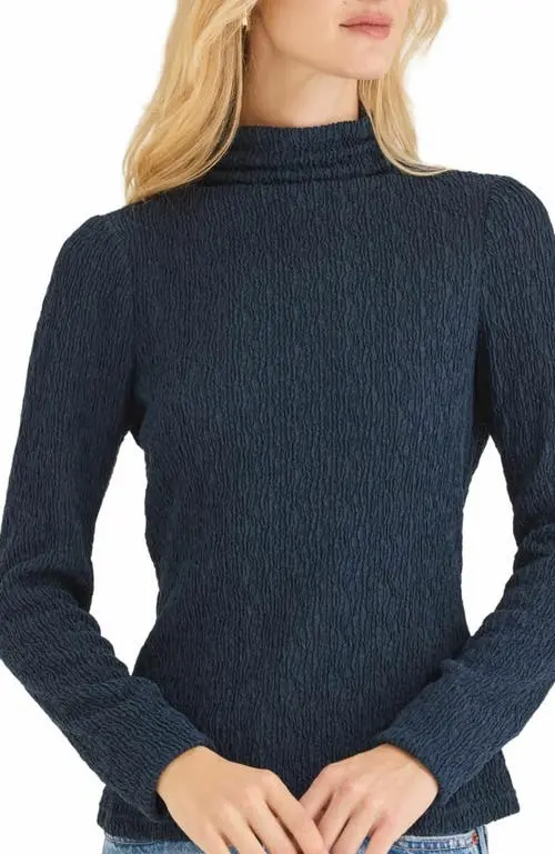 Rebecca Taylor Taryn Knit Top - Navy
