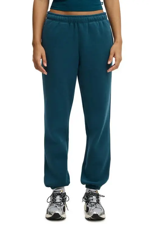Cotton:on Plush Essential Gym Sweatpant - Tidal Teal