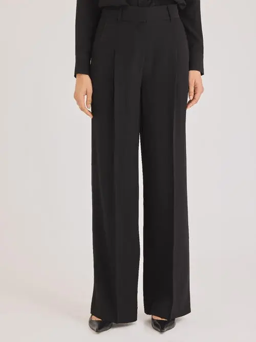 Rebecca Taylor Mia Pleated Wide Leg Pants
