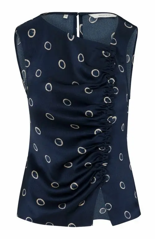 Rebecca Taylor Hazy Dot Sleeveless Blouse