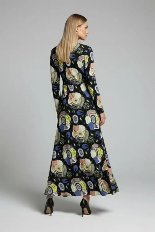 MIZALLE Special Patterned Cutout Dress