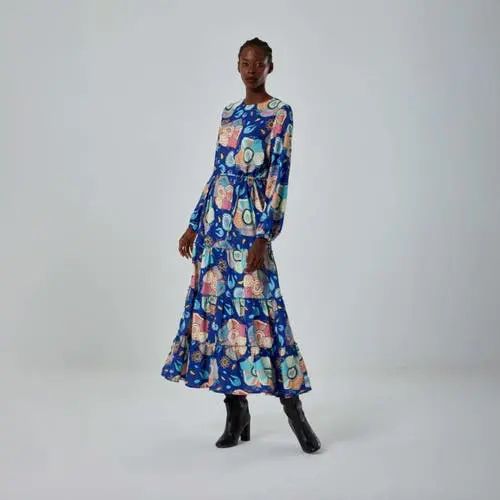 MIZALLE Special Patterned Cutout Dress