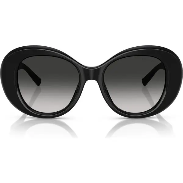 Tiffany & Co. 52mm Gradient Round Sunglasses - Black