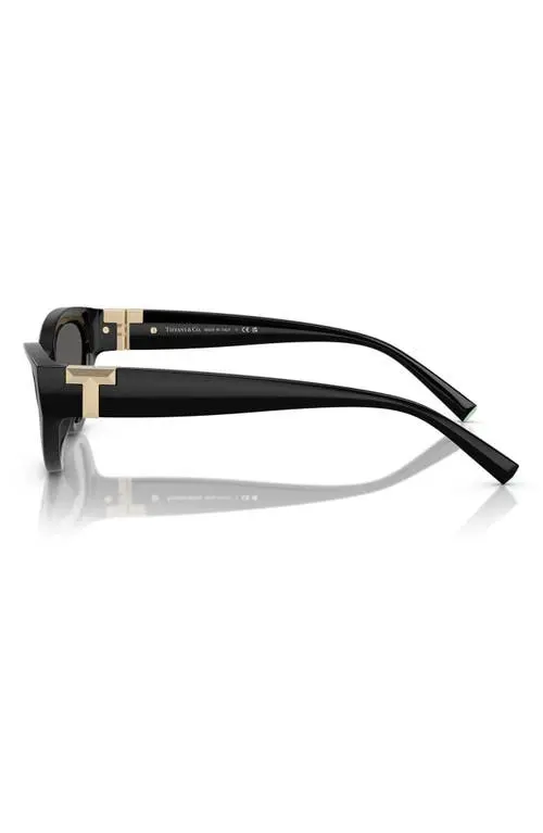 Tiffany & Co. 54mm Oval Sunglasses - Black