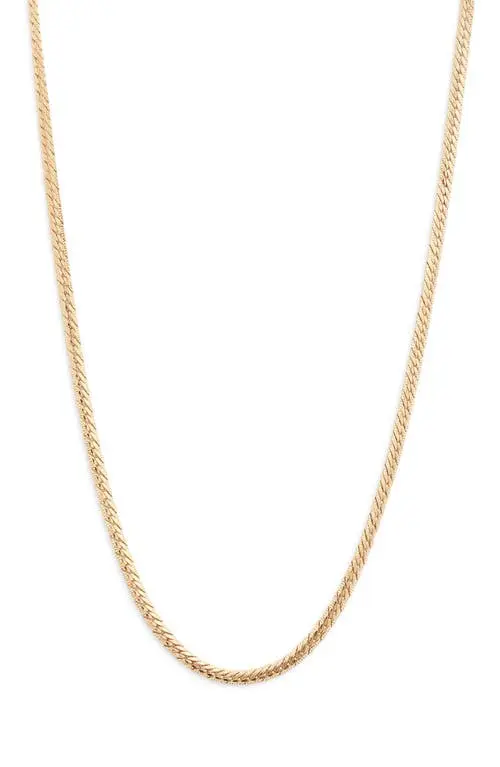 SOKO Safu Herringbone Chain Necklace - Gold