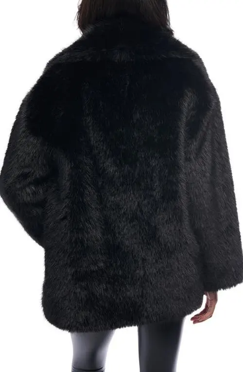 AZALEA WANG Old Hollywood Faux Fur Jacket