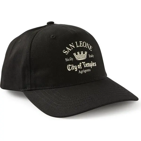 COTTON ON Graphic 5 Panel Cap - Black San Leone