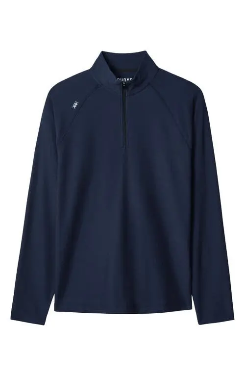 RHONE Atmosphere Midweight Quarter Zip Pullover - Navy