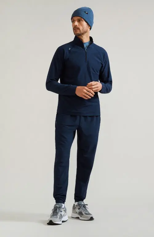 RHONE Atmosphere Midweight Quarter Zip Pullover - Navy