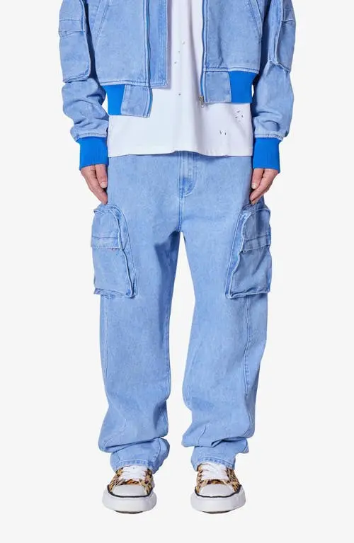 Mnml Ultra Baggy Cargo Jeans - Blue