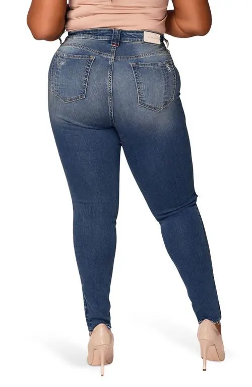 SLINK JEANS High-rise Skinny Jeans - Juniper