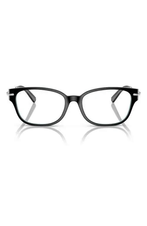 Tiffany & Co. 52mm Pillow Eyeglasses - Black Blue