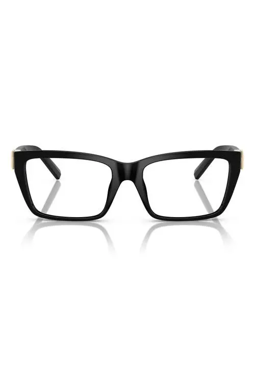 Tiffany & Co. 54mm Pillow Optical Glasses - Shiny Black
