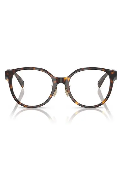 Tiffany & Co. 52mm Round Frame Eyeglasses - Havana