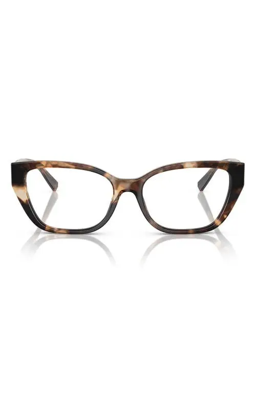 Tiffany & Co. 52mm Cat Eye Eyeglasses - Brown Havana