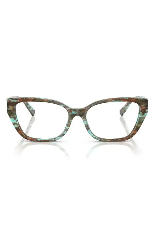 Tiffany & Co. 54mm Cat Eye Optical Glasses - Blue Havana