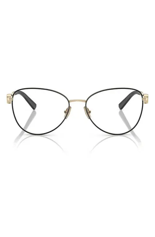 Tiffany & Co. 56mm Pilot Eyeglasses - Black Gold