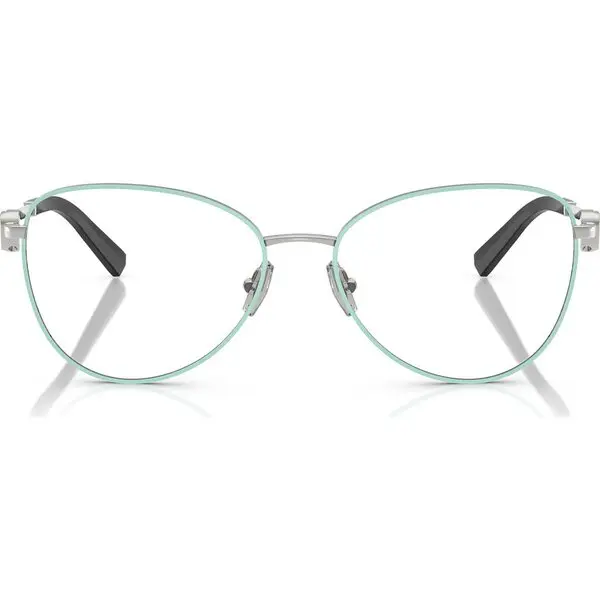 Tiffany & Co. 54mm Pilot Eyeglasses - Blue Silver